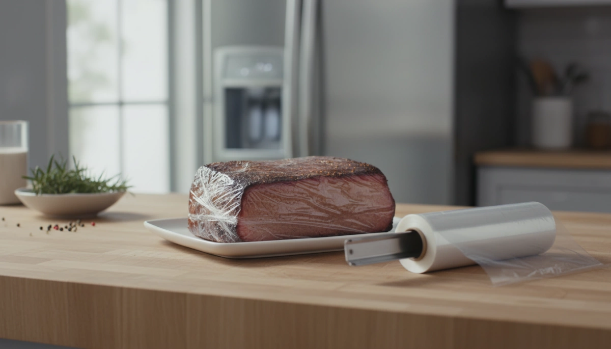 File Pembalut Plastik Untuk Penyimpanan Daging Asap, Rehat, dan Panduan ...