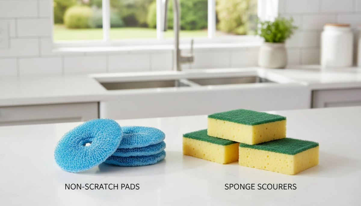 Scouring Pad Vs Sponge Scourer Benefits For Premium Cookware Cleaning ...